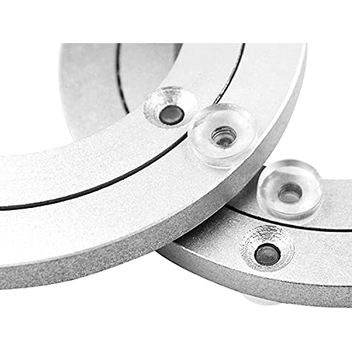 Aluminium Alloy Turntable Bearing, Heavy Duty Swivel Turntable Lazy Susan Rotating Bearing Turntable Round Dining Table Smooth Swivel Plate Hardware, 10''