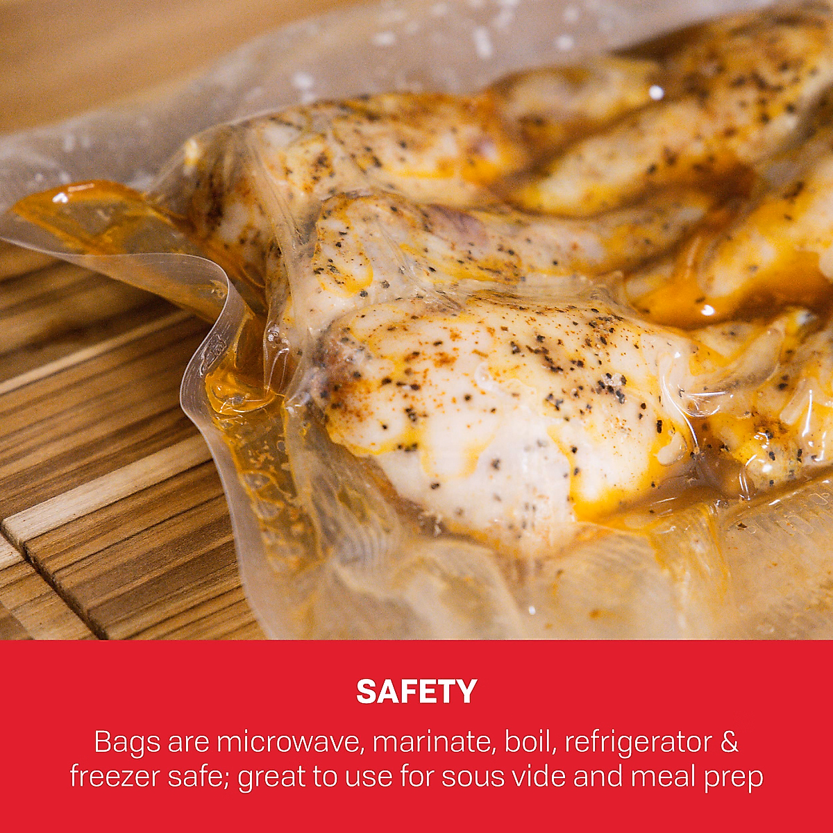 Nesco Heavy Duty Vacuum Sealer Bags- Quart 50 count