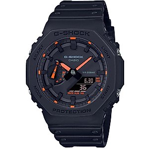 Casio GA-2100-1A4ER Black Resin Digital Quartz Unisex Watch