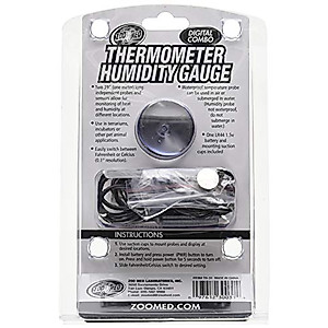 Zoo Med Labs Digital Thermometer Humidity Gauge, Single (TH-31)