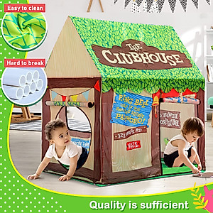 GeeSound Kids Play Tent for Boys and Girls Kids Tent with Star Lights Kids Playhouse Indoor and Outdoor Use Toys for Babies and Toddlers Easy to Assemble (Green)