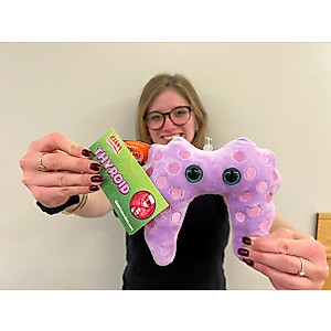 GIANTmicrobes Thyroid Plush, Thyroid Stuffed Animal, Thyroid Surgery Recovery Gifts, Lupus Gifts, Thyroid Cancer Awareness, Endocrinologist Gift, Endocrinology Gift, Thyroidectomy, Hypothyroid Gift