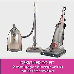 Kenmore 53296 EF-9 Media Vacuum Cleaner Exhaust Filter for Upright and Canister Vacuums, White