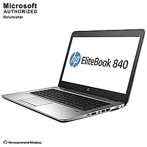 HP EliteBook 840 G3 - 14” FHD, Intel Core i5-6300U 2.4Ghz, 8GB DDR4, 256GB SSD, Bluetooth 4.2, Windows 10 64 (Renewed)