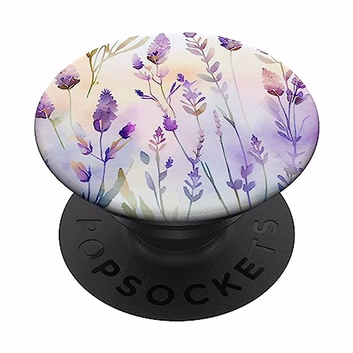 Lavender Flower Garden PopSockets Swappable PopGrip
