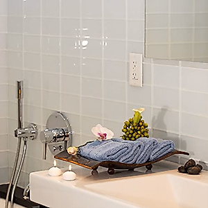 Mosobam 700 GSM Luxury Bamboo Viscose 8pc Large Oversized Bathroom Set, Allure Blue, 2 Bath Towels 30X58 2 Hand Towels 16X30 4 Face Washcloths (Wash Cloth) 13X13, Turkish Towel Sets, Quick Dry