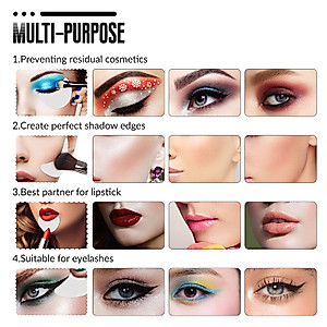 100 PCS Disposable Eyeshadow Pads,Eye Shadow Shield Protector Pads for Eyes Lips Makeup Application Tool