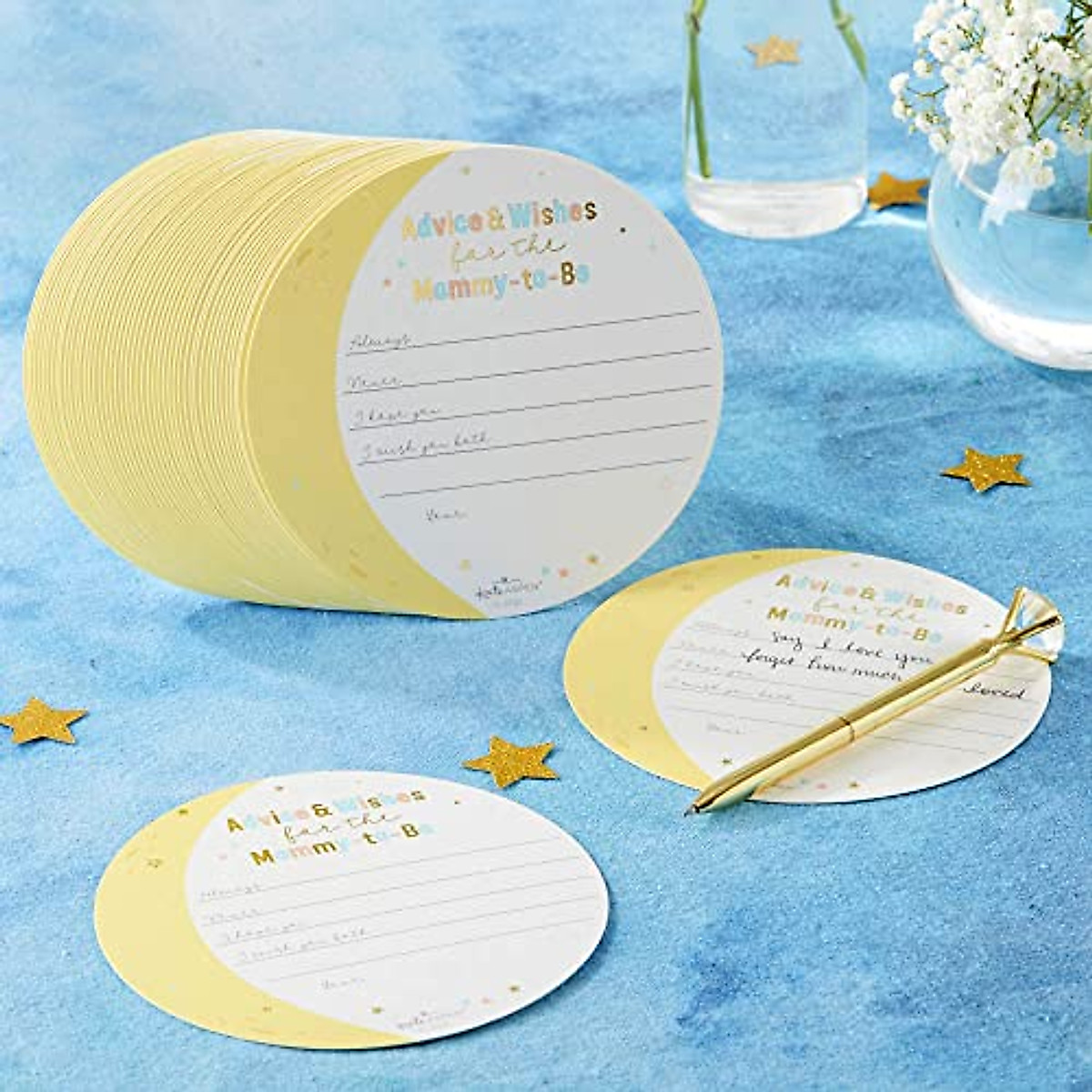 Kate Aspen Card & Baby Game Twinkle, One Size, Shower Advice Card & Game (Set of 50), (28578NA)