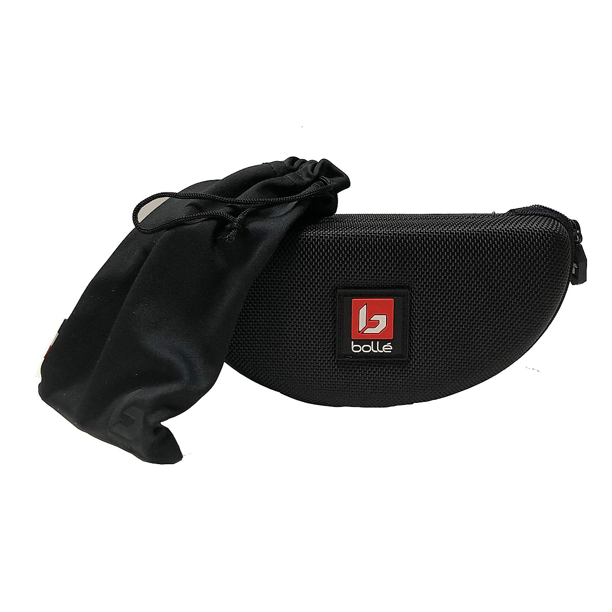 bollé Anaconda Shiny Black/HD Polarized Grey TNS 64MM Rectangular Sunglasses for Men + BUNDLE with Designer iWear Eyewear Kit