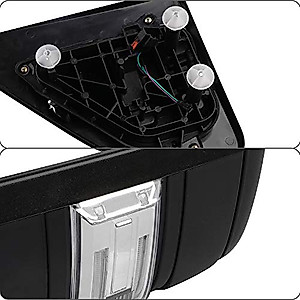 AUTOMUTO Towing Mirrors Left and Right Side Tow Mirrors Power Adjusted Heated Turn Signal Puddle Width Auxiliary Light Chrome Housing Fit Compatible with 2004-2014 For Ford For F-150 Pickup Truck