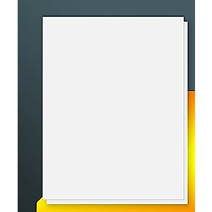 8.5" x 11" Full Sheet Label Sticker Paper for Laser & Inkjet Printers [100 Sheets,100 Labels]
