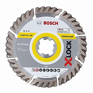 Bosch Professional 2608615166 Cutting Disc Standard (Universal, X-Lock, Diameter 125 mm, Bore Diameter 22.23 mm, Cutting Width 2 mm)