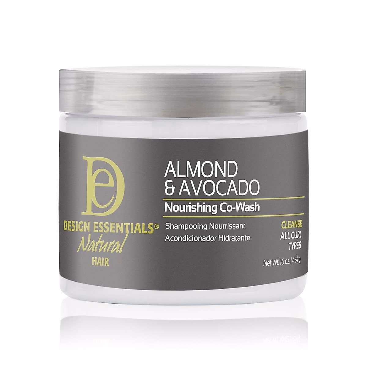 DESIGN ESSENTIALS Natural Almond & Avocado Nourishing Co-wash, White, 1 lb