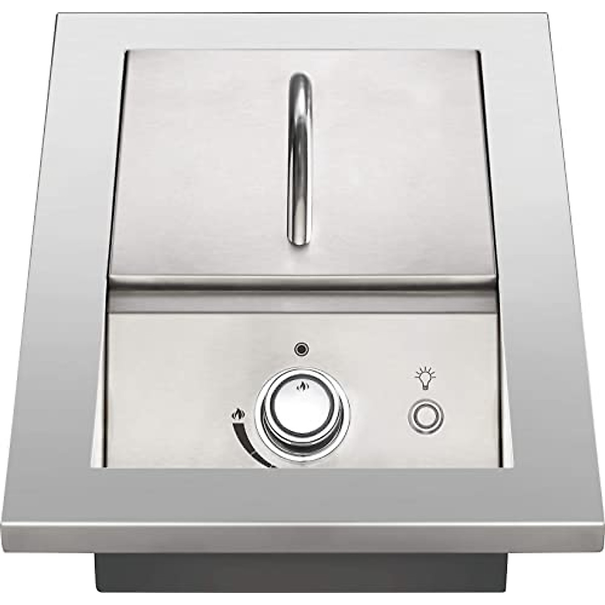 Napoleon Built-In Component - BIB10RTPSS - Single Drop-In Range Style Burner, 10-inch, BBQ Grill, Marine Grade Stainless Steel, Natural Gas, 10-inch Burner, JETFIRE™ Ignition, Easy To Light