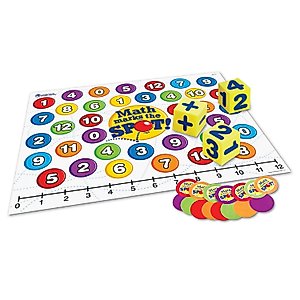 Learning Resources Math Marks The Spot Floor Game, Homeschool, Number Recognition, Addition & Subtraction, Ages 5+