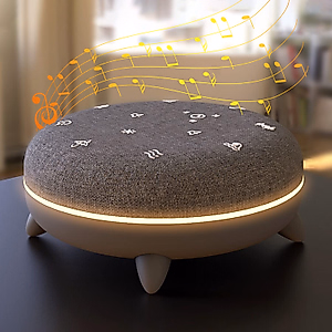 iHoven Portable Sound Machine, White Noise Sound Machine with Night Lights 7 Soothing Natural Sounds Sleep Timer Rechargeable Bluetooth Spearker for Adults Baby Kids Sleeping Relaxation