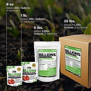 TPS Billions Concentrated Microbial Root Enhancer, 100% Water-Soluble with Mycorrhizae, Bacteria and Trichoderma, 8 oz (1/2 Pound)
