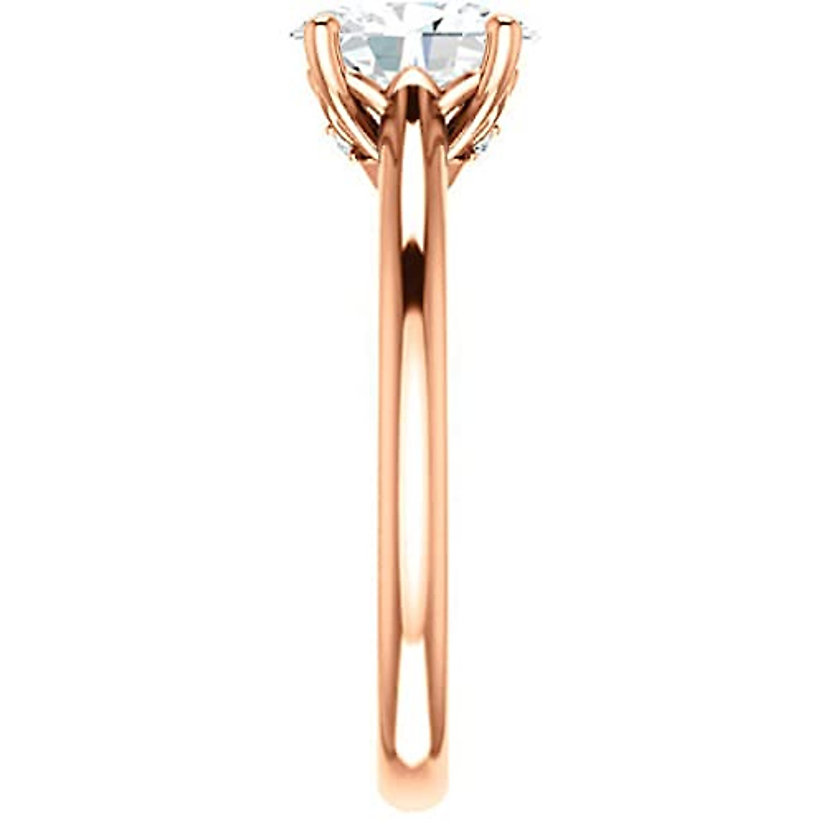 925 Silver, 10K/14K/18K Solid Gold Moissanite Engagement Ring, 2.0 CT Oval Cut Handmade Solitaire Ring Diamond Wedding Ring for Women/Her, VVS1 Colorless, Promises Gift Anniversary