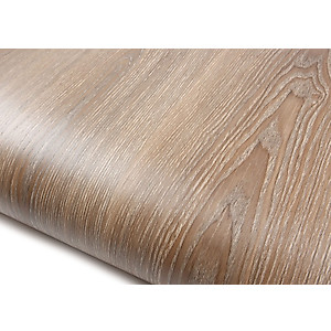 ROSEROSA Peel and Stick PVC Faux Wood Self-Adhesive Wallpaper Covering Counter Top Shelf Liner Oak (WD169 : 2.00 Feet X 6.56 Feet)