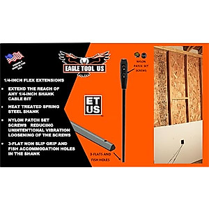 Eagle Tool US Installer Bit and Drill Bit Extension, 52-INCH - ETHX25052 (Replaces ETHX25054)