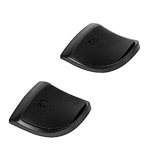 SALUTUY L2 R2 Controller Extenders, Extended Grips Controller Long Service Life ABS and Rubber for Controller for(Black)