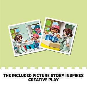 LEGO DUPLO Doctor Visit 10968 - Large Bricks Building Set, Educational Early Learning Toy, Includes Doctor, Father, and Child Figures, Great Development Gift for Toddlers, Girls, and Boys 2+ Years Old