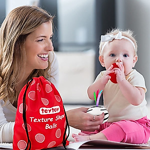 Baby Sensory Texture Ball Toy Set,10Pcs Montessori Toys for Babies 6-12 Months,Develop Fine Motor & Sensory Play for Newborns’ Early Learning,Fidget Stress Toys for Autism/Anxiety Relief