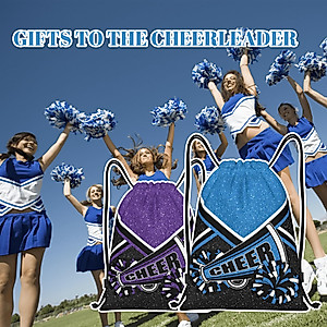 Custom Cheerleading Drawstring Bag Personalized Cheer Bags with Name Cheer Drawstring Bag for Cheerleaders Cheerleader Gift
