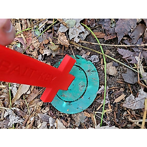 SplashNColor Termite Bait Stations Key & Hook Tool for Sentricon - Easy-Open Termite Bait Station Key, Comfort-Grip Design for Safe, Efficient Bait Retrieval Termite Control, Bait Station Key