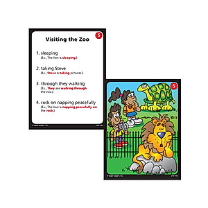 Super Duper Publications | Sentence Building Fun Deck | Speech Therapy Flash Cards for Grammar | Educational Learning Materials for Children