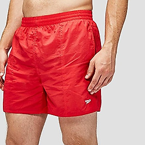 Speedo Men Solid Leisure Watershorts, Fed Red, Xx-Large