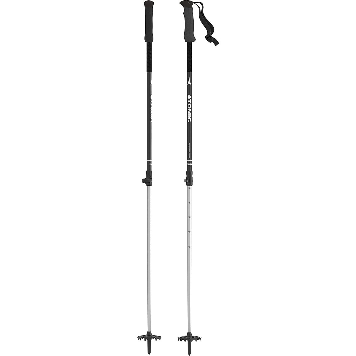 Atomic BCT Touring Ski Poles Black/Silver