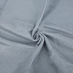 01 02 015 Soft Towel, Slender Soft Practical Cleaning Club Towel with Hook for Wipe Your Hands and Sweat for Women for Wipe Clubs for Men(Grey)