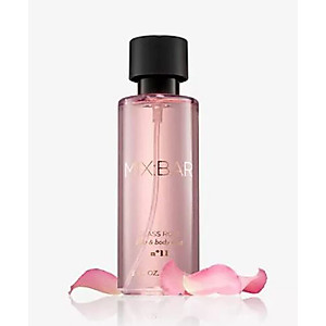 MIX BAR Glass Rose Hair & Body Mist 5 Fl Oz! Blend Of Raspberry, Bergamot, Rose, Peony and Amber! Hair And Body Spray Inspired By The Petal Of A Rose In Bloom! Vegan, Cruelty Free And Paraben Free!