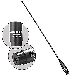 Nagoya NA-771 SMA-Male 15.6-Inch Whip VHF/UHF (144/430Mhz) Antenna for YAESU, Vertex, TYT, and Wouxun Radios