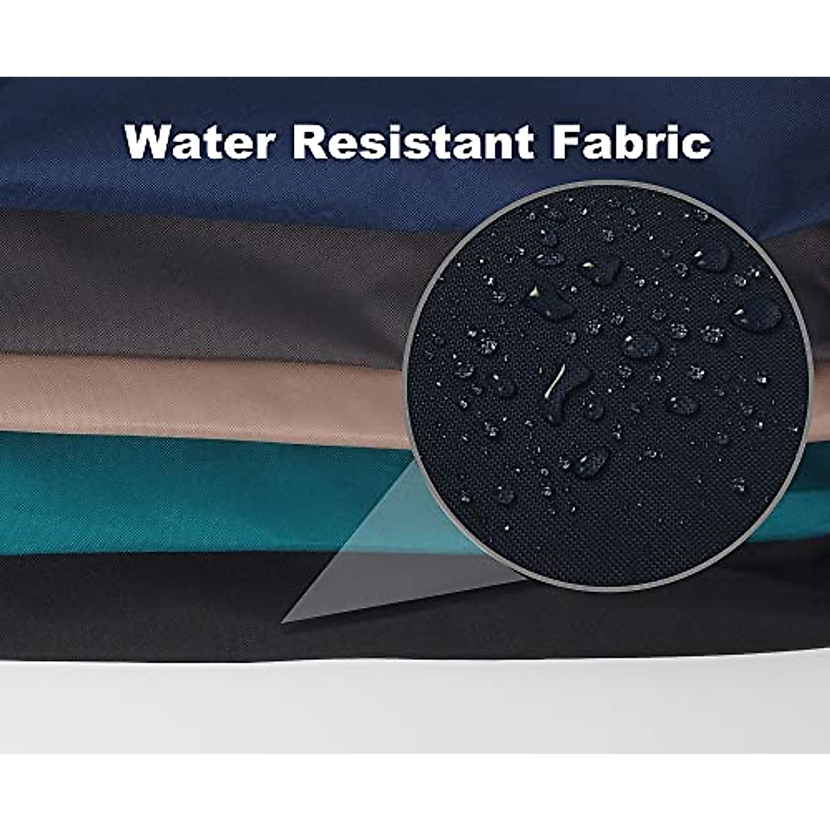 Leeymoo Outdoor Seat Cushion Covers, Water Repellent Patio Cushion Replacement Covers-Only Covers (18"x18"x2" 2 Pack Black)