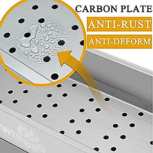 WILLBBQ Commercial Quality Portable Charcoal Grills Multiple Size Hibachi BBQ Lamb Skewer Folded Camping Barbecue Grill for Garden Backyard Party Picnic Travel Home Outdoor Cooking Use (11.9x7.1x5.1inch)