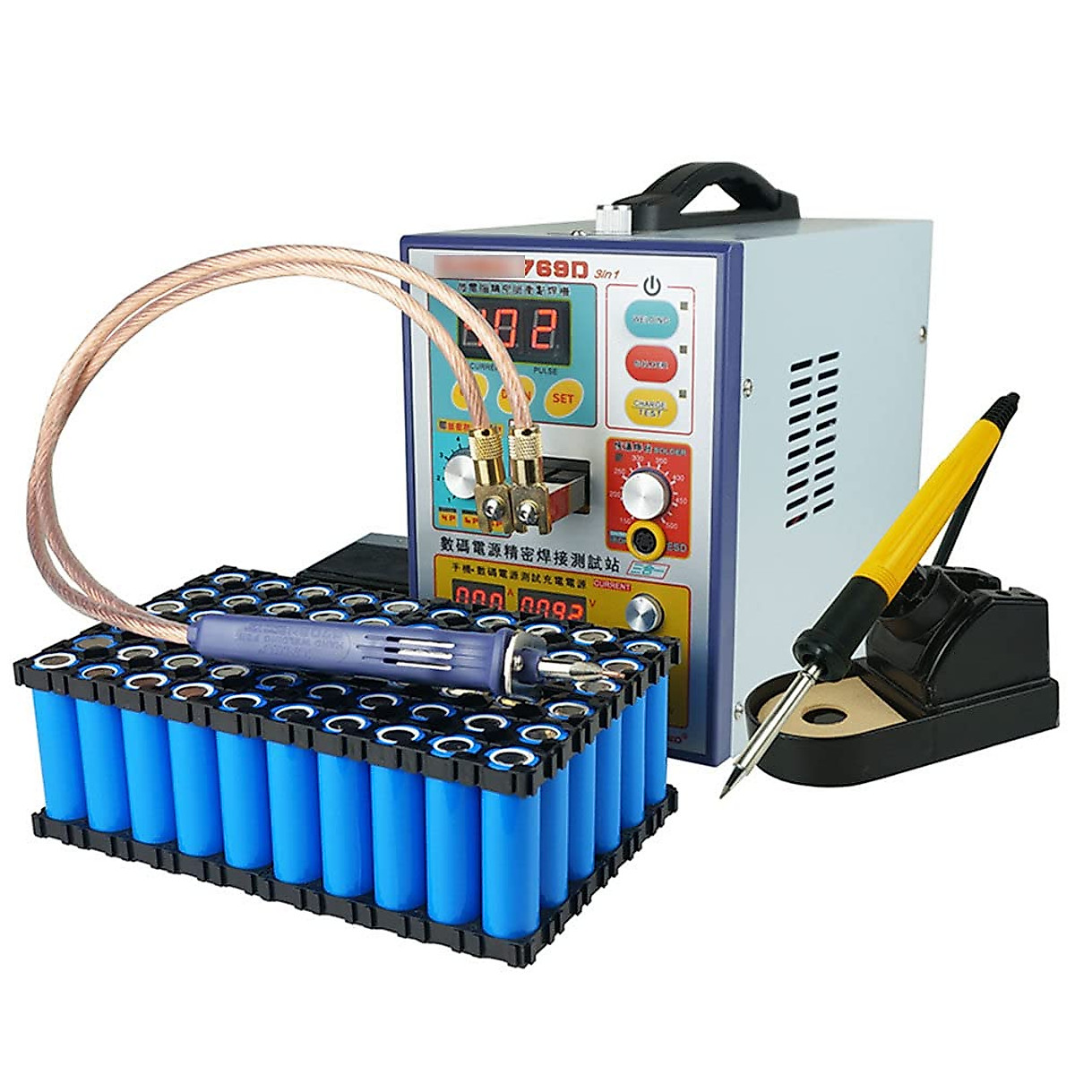 769D spot welder 3.2KW induction delay touch welding machine small 18650 lithium battery spot welding machine,for Welding Lithium-ion Battery Pack,110V-220V