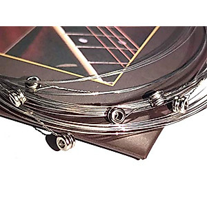 Acoustic Guitar High E Strings, Light Tension – Corrosion-Resistant Rust-Prevent Brass, Offers a Bright and Well-Balanced Acoustic Tone High E 1st 10 Pack