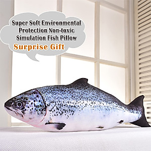LYXIHAP Simulation Fish Plush Decorate Soft Fish Decorate Pillow Cushion Stuffed Decorate Oversized Pillow Creative Gift Home Decor