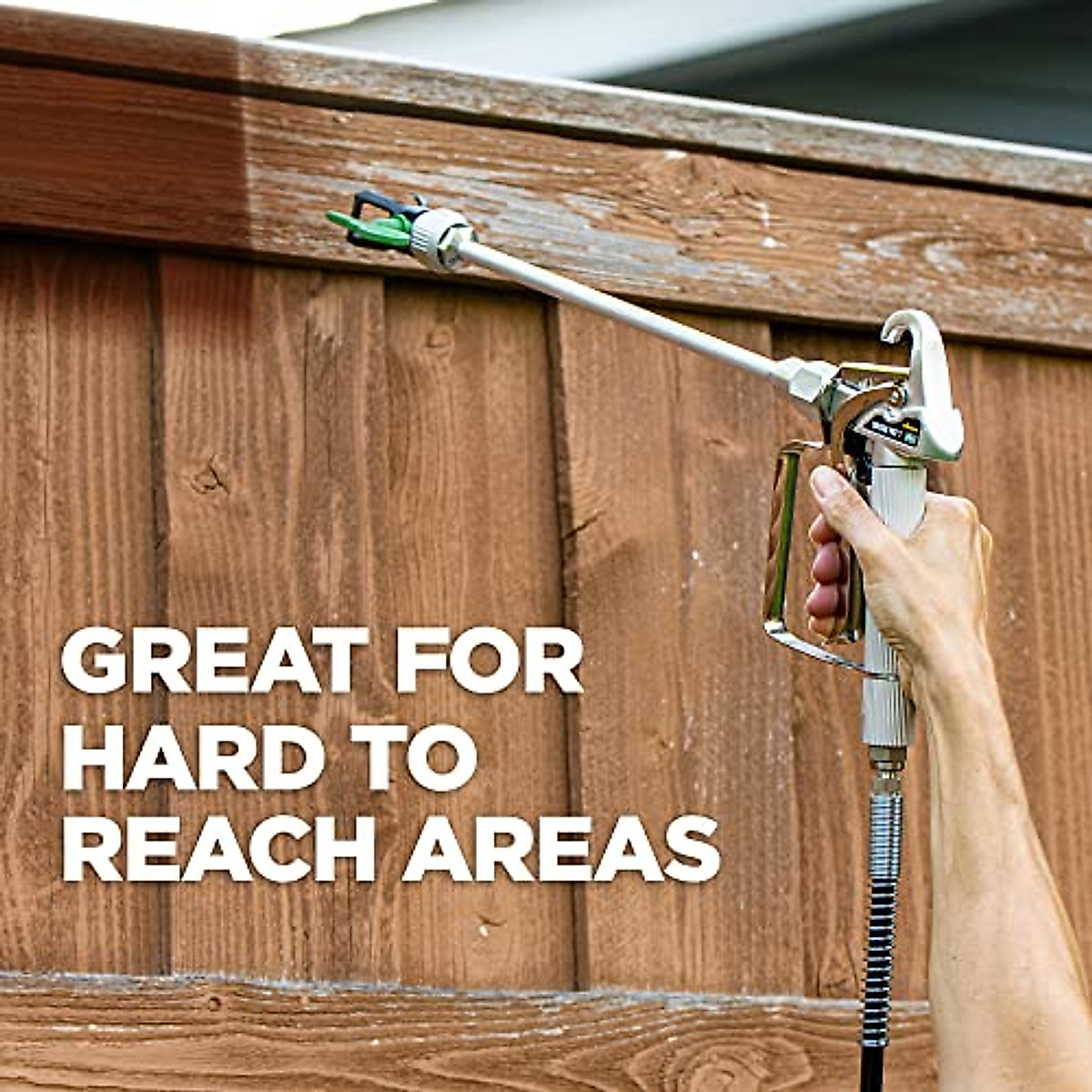 Wagner Spraytech 2422951 Control Pro 130 Paint Sprayer Kit, High Efficiency Airless Sprayer with Low Overspray & 12" Extension, 515 & 413 Tip for Large Projects, Yellow