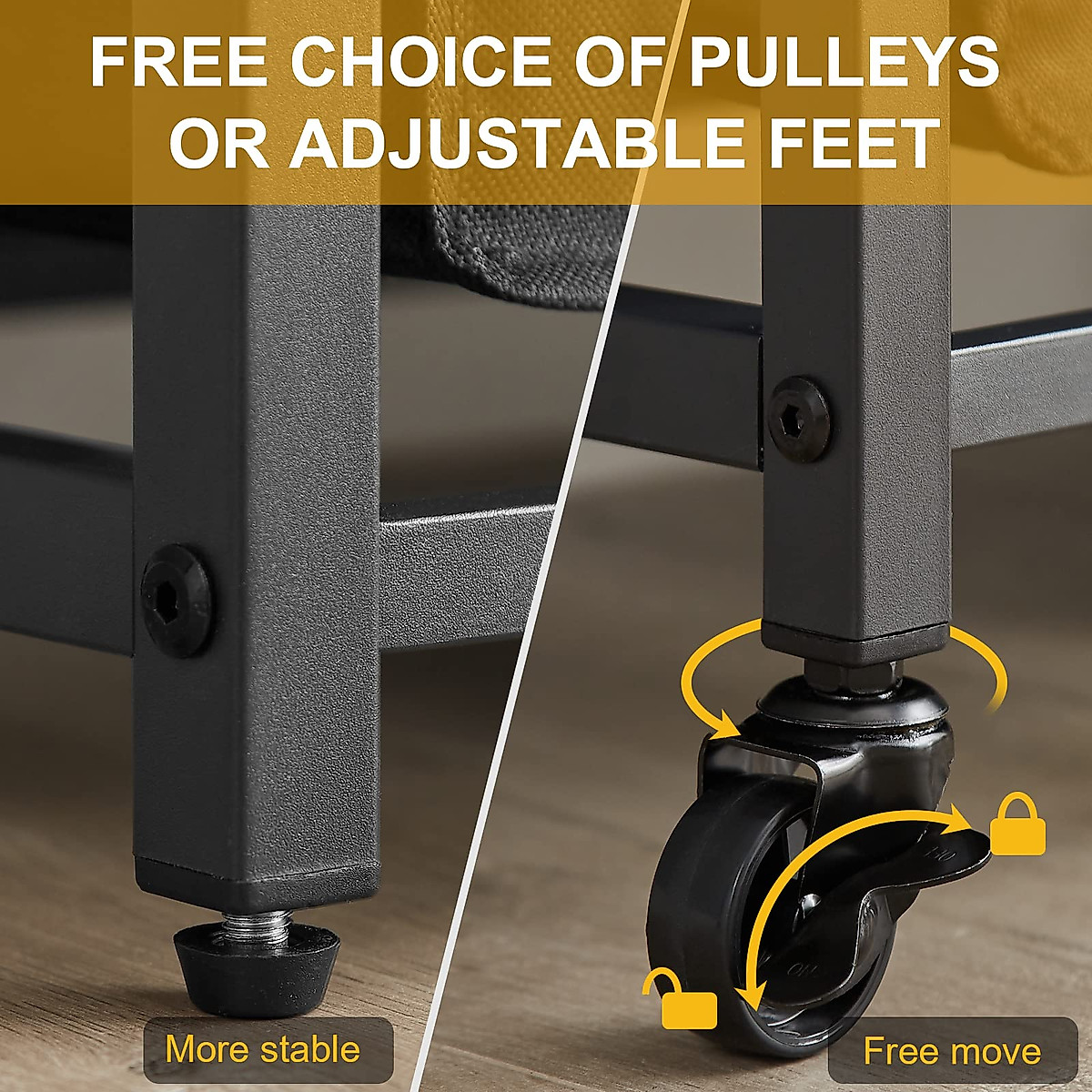 Zevemomo Laundry Basket Hamper with Wheels，2 Laundry Bags & Drawer, Laundry Hamper with Shelf for Laundry，Laundry Room Organization, Rustic Brown and Black