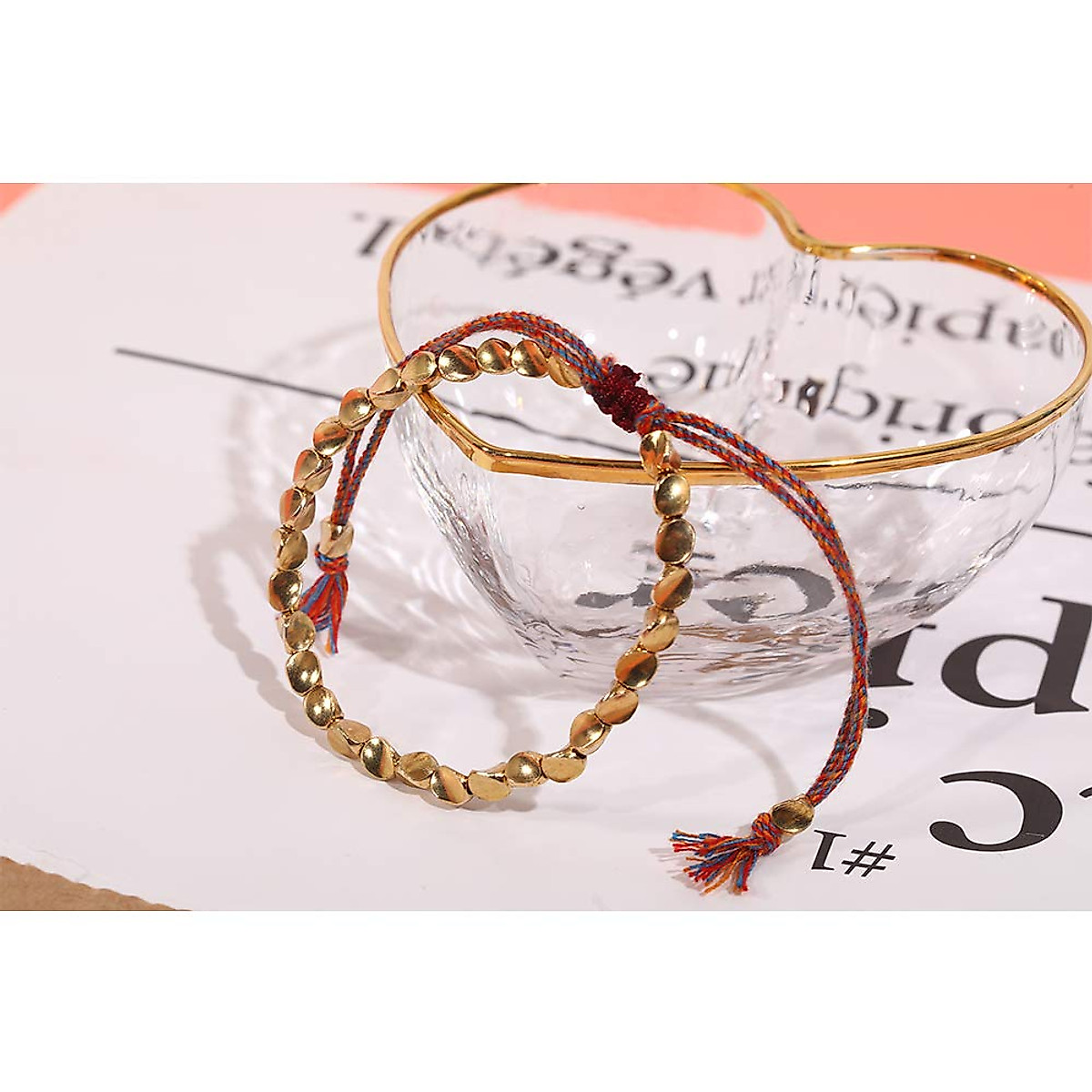 Tibetan copper beads bracelet for men and women, buddhist good luck bracelet
