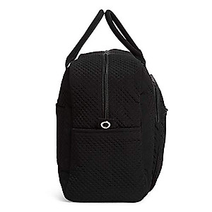 Vera Bradley Women's Microfiber Grand Weekender Travel Bag, Black, One Size