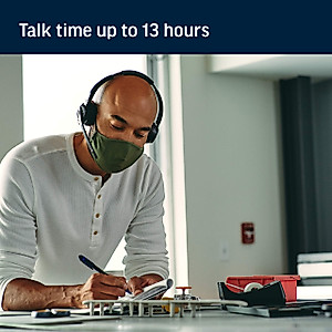 Plantronics - Savi 8220 Office Wireless DECT Headset (Poly) - Dual Ear (Stereo) - Compatible to connect to PC/Mac or to Cell Phone via Bluetooth - Works with Teams (Certified), Zoom