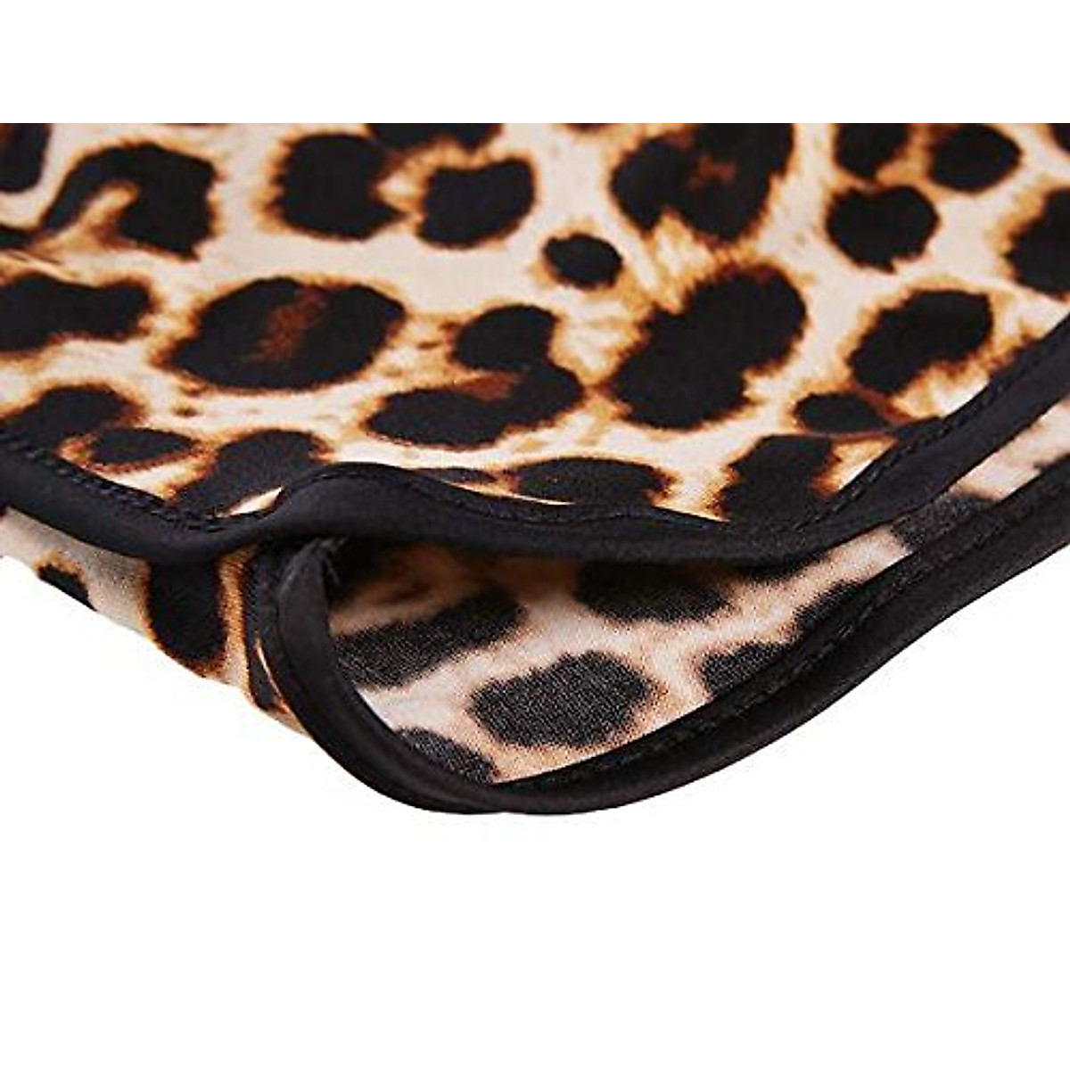 Kafeimali Women's Fashion Summer Leopard Beach Shorts Casual Short Pants (M)