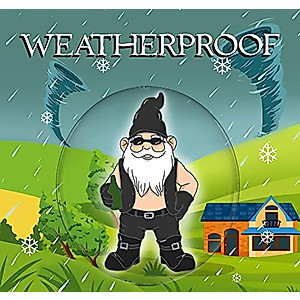 Garden Gnomes Galore Biker Gnome - Harley Gnome Compatible with Harley Davidson Gifts for Men- Garden Gnomes Outdoor Yard Gnomes - Knome Garden Giant Gnome Yard Gnome