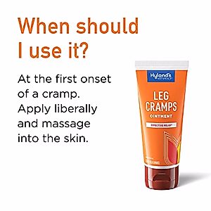 Arnica Gel Pain Relief, Leg Cramp Ointment by Hyland's, Natural Relief of Calf, Leg and Foot Cramp, 2.5 oz