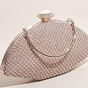 Clutch Bag for Women New Dinner Bag Hand Held Rhinestone Shining Portable Banquet Bag Diamond Encrusted Dress Bag