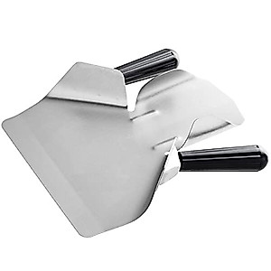 TrueCraftware – Stainless Steel Commercial French Fry Bagger Removable Dual Handle for Popcorn Machine, Commercial French Fry Bagger Scooper, Speed Scoop Shovel- for Potato Chips Snacks Popcorn Bar